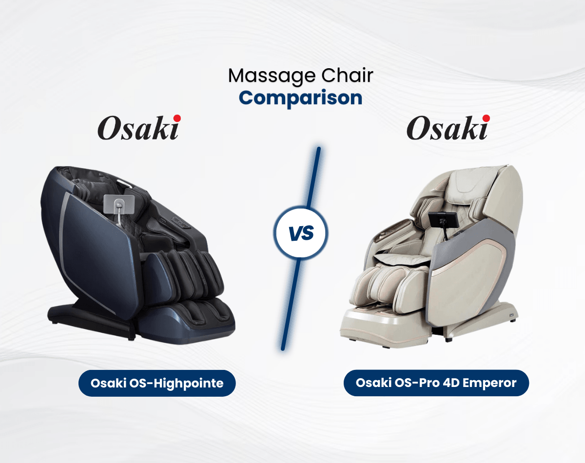 Osaki Highpointe Vs Osaki Emperor Massage Chair Comparison — The